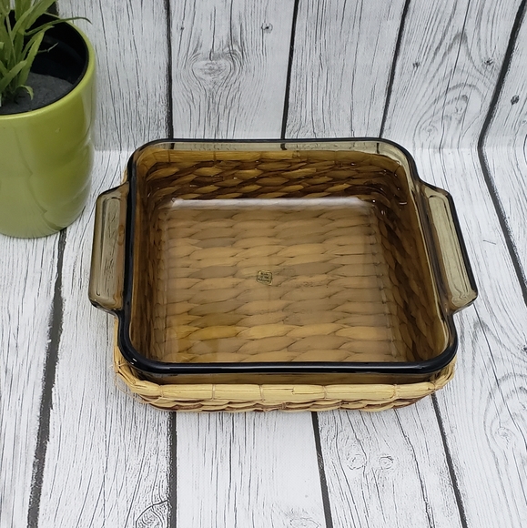 Anchor Hocking | Kitchen | Vintage Anchor Hocking Smokey Square ...
